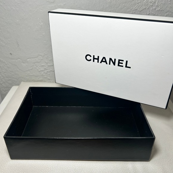 CHANEL | Storage & Organization | Chanel Empty Box Black And White Gift ...